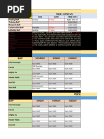 Example Company Weekly Battle Rhythm | PDF