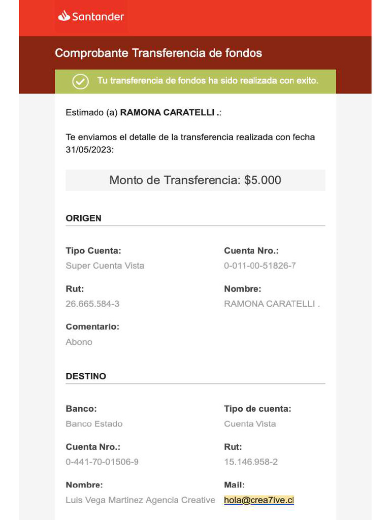 Transferencias | PDF