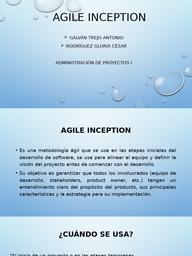 Agile Inception | PDF
