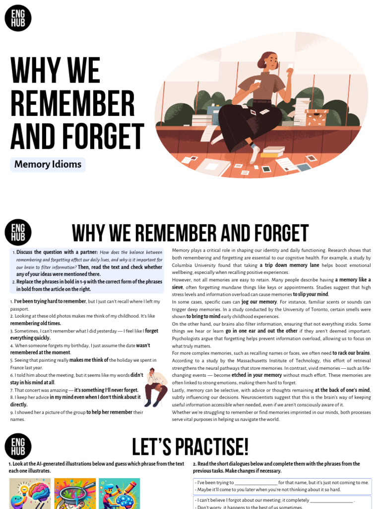 Memory Idioms | PDF | Memory | Mind