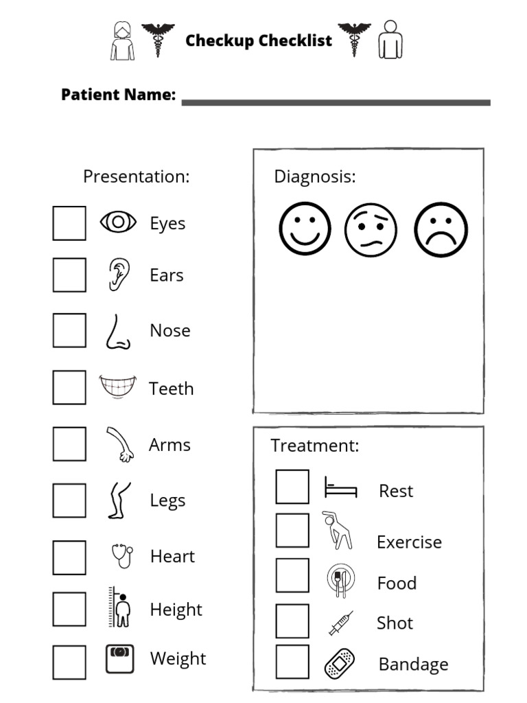 Doctor Dramatic Play Printable Pages | PDF