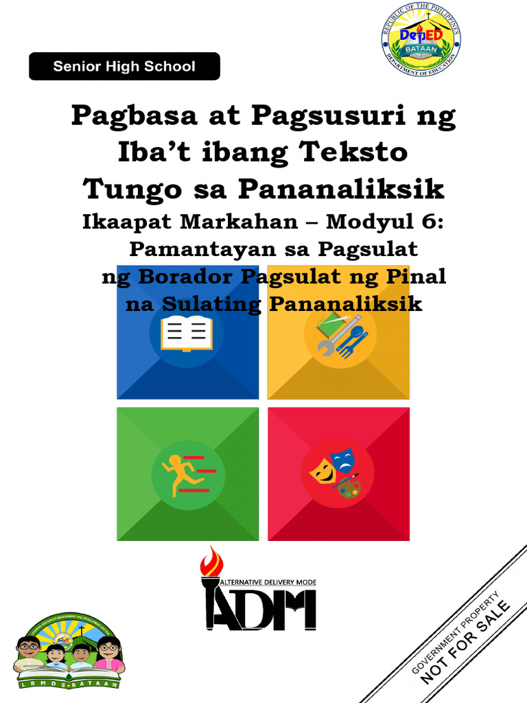 Q4-M6-Pagbasa-at-Pagsusuri | PDF