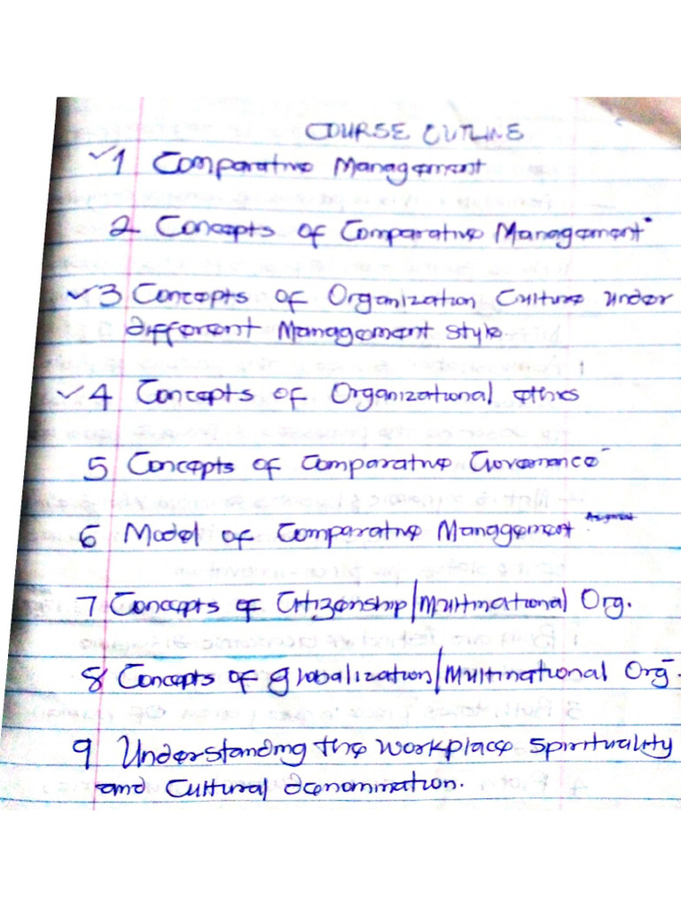 Comparative Management | PDF