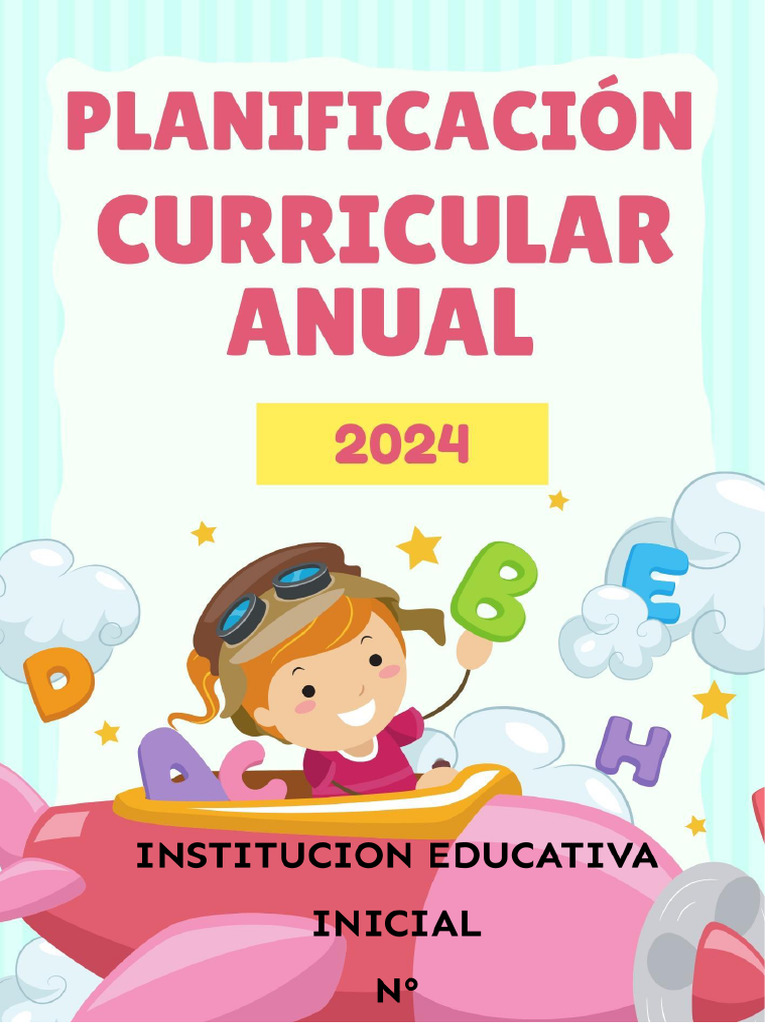 Planificación Curricular Anual 2024 | PDF | Evaluación | Aprendizaje