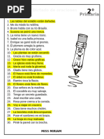 100 Oraciones en Español | PDF