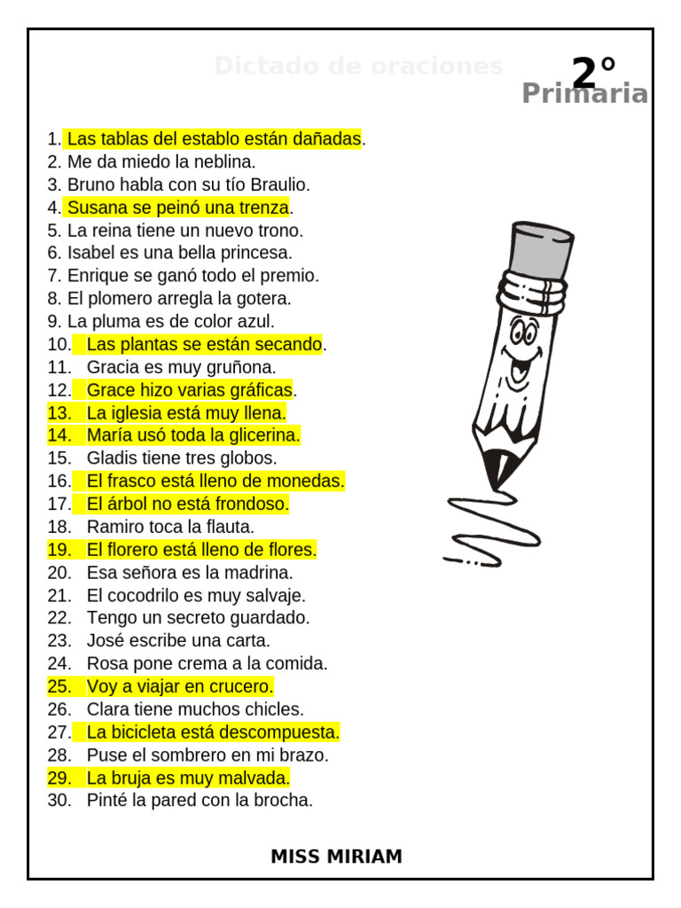 20 Oraciones con Sílabas Trabadas | PDF