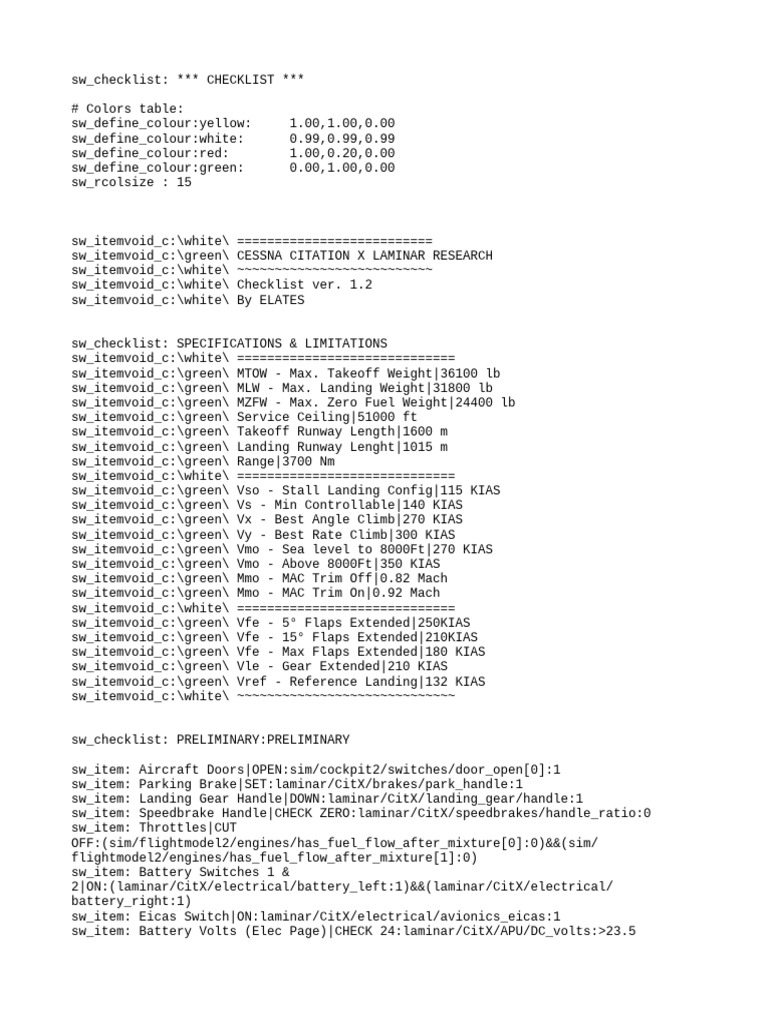 Clist | PDF | Cockpit | Transponder (Aeronautics)