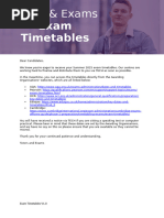 Cips Exam Timetable | PDF