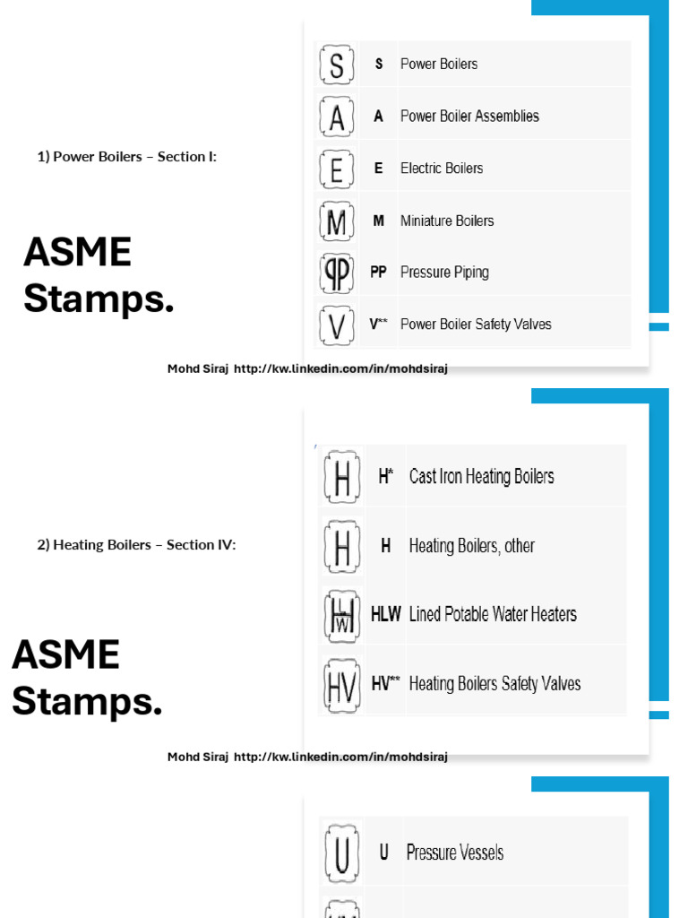ASME Stamps and Certifications Guide | PDF