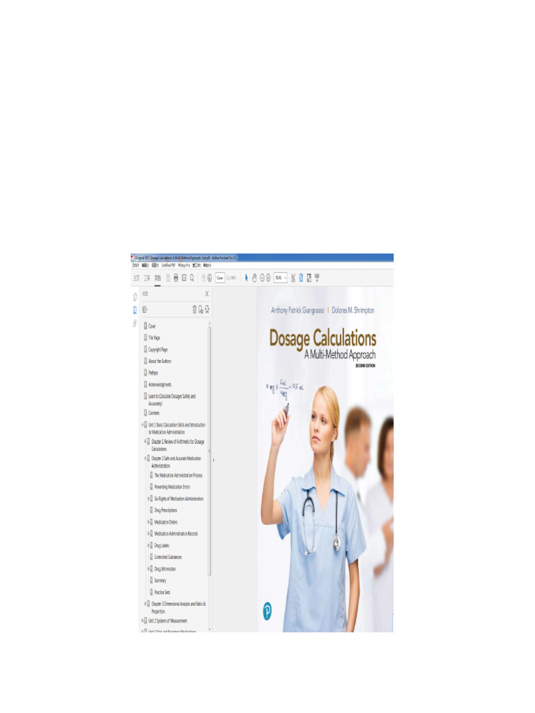 (Original PDF) Dosage Calculations: A Multi-Method Approach 2ndpdf ...