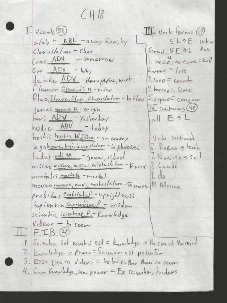 Latin CH18 | PDF