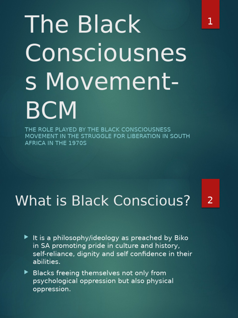 Black Consciousness Movement | PDF | Movements For Civil Rights ...