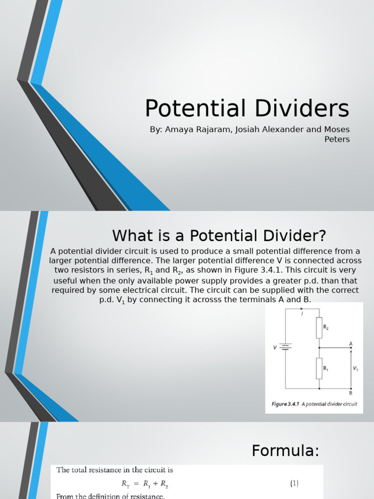 Potential Dividers by Amaya, Josiah and Moses | PDF