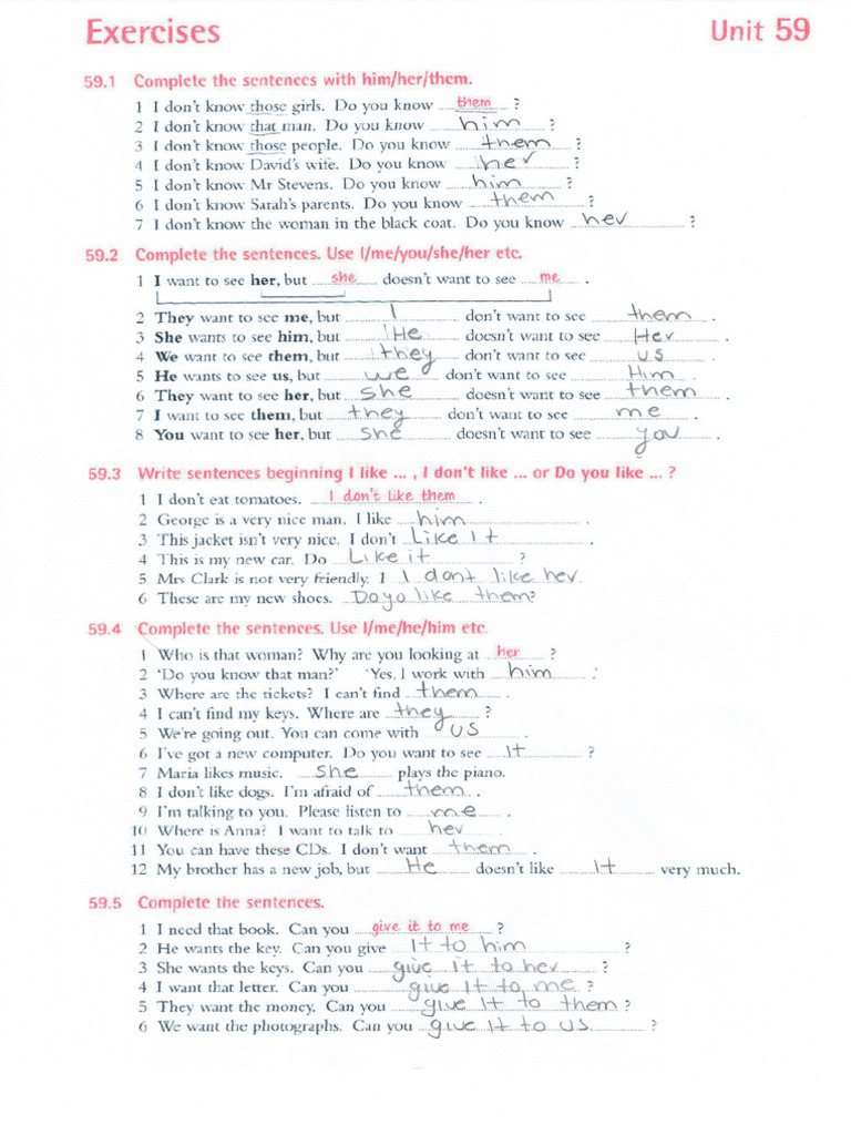 Object Pronouns | PDF