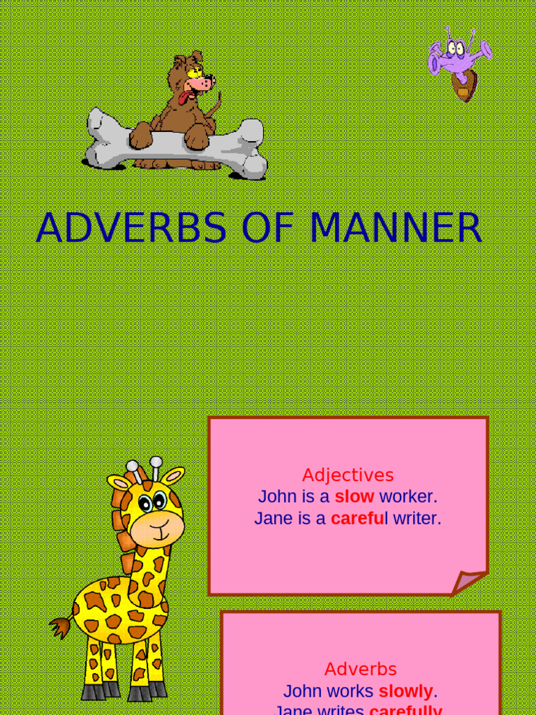 Understanding Adverbs of Manner | PDF