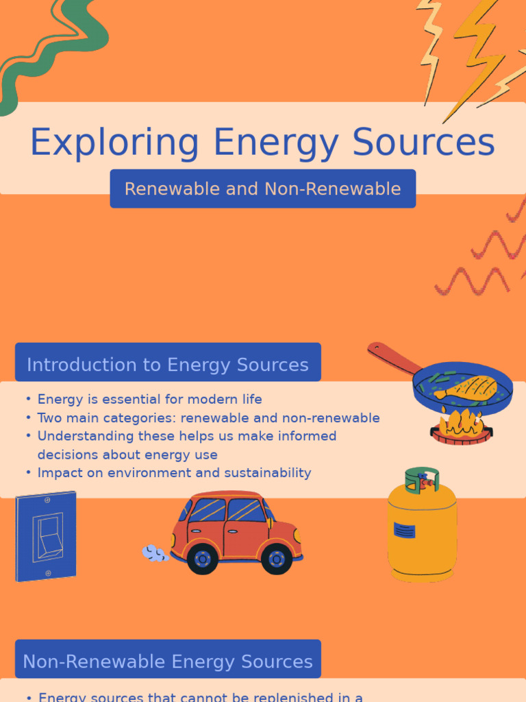 Renewable vs Non-Renewable Energy Sources | PDF