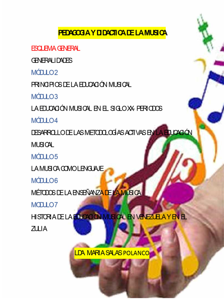 Programa de Pedagogia y Didactica de La Musica | PDF