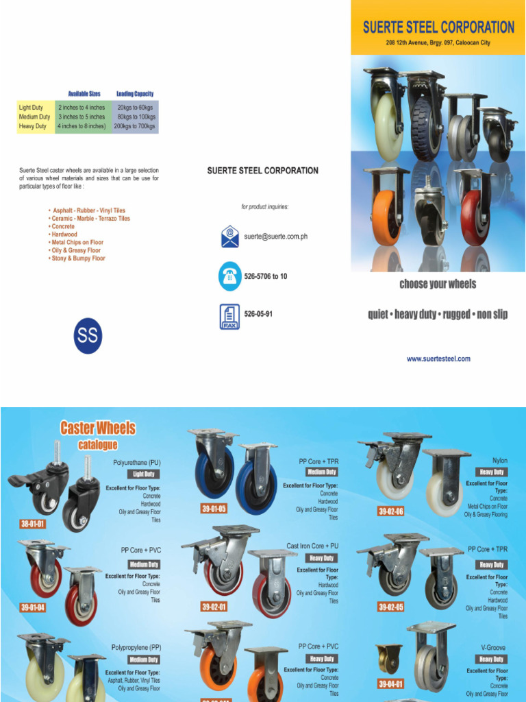 SUERTE STEEL CASTER WHEEL | PDF