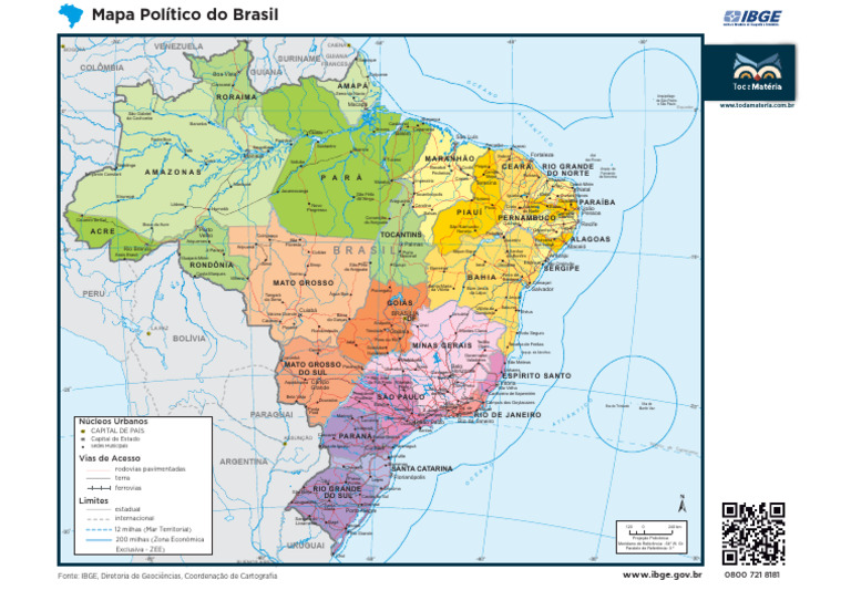 Mapa Politico Brasil | PDF | Brasil