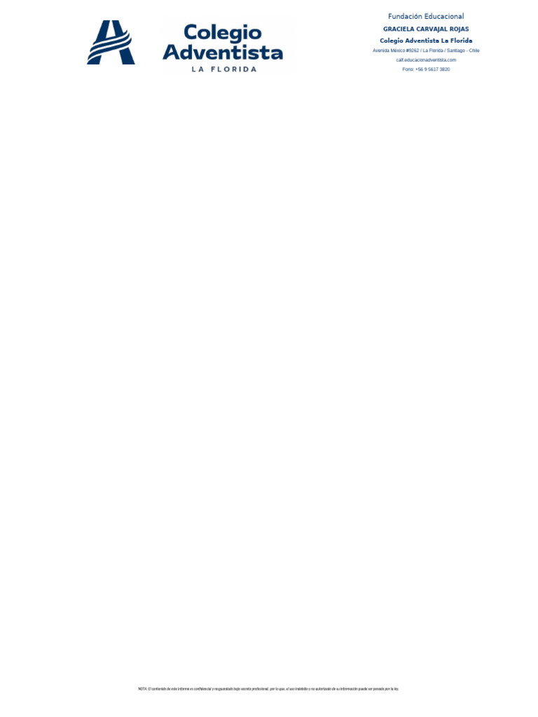 Formato Inf. Psicológico | PDF