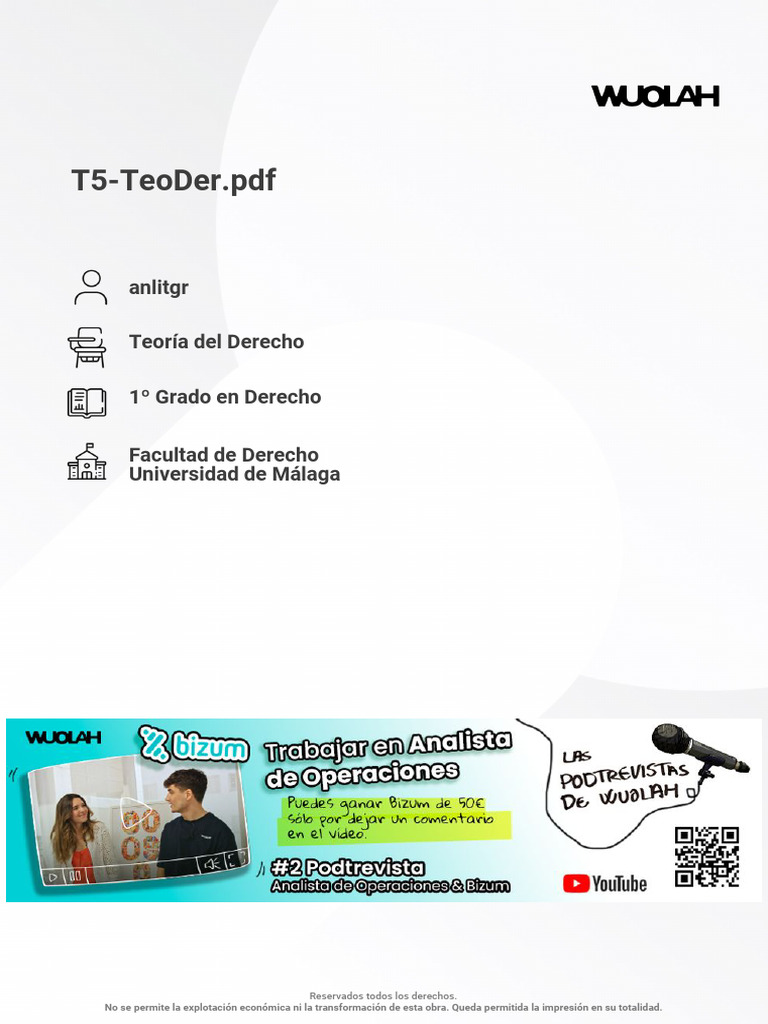 Wuolah Free T5 TeoDer | PDF | Moralidad | La Ley natural