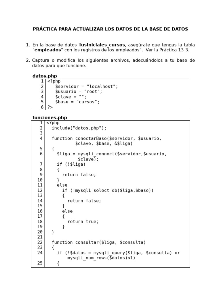 Práctica 13-4 | PDF | SQL