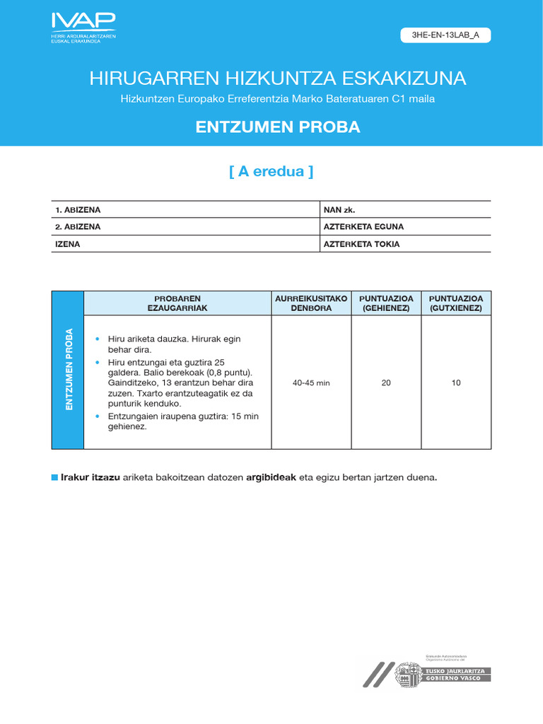 3he en 13lab - A | PDF