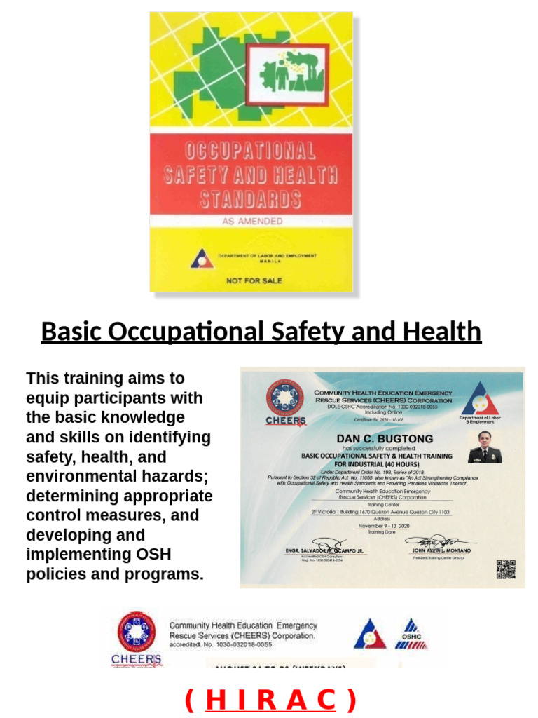 BOSH HIRAC Presentation | PDF | Personal Protective Equipment | Hazards