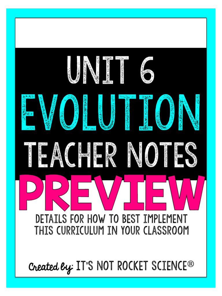 Evolution Preview FINAL 1 | PDF | Genetics | Reproduction