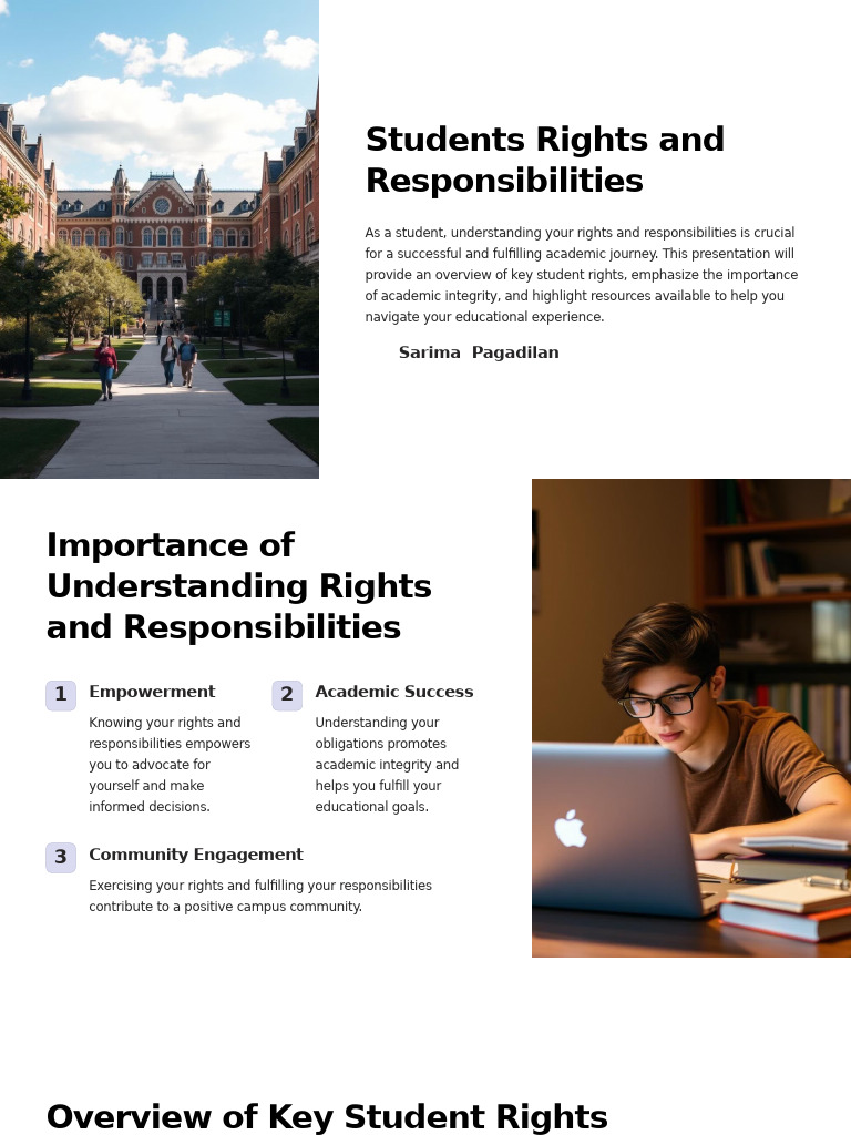 Student Rights and Responsibilities Overview | PDF | Student Affairs ...
