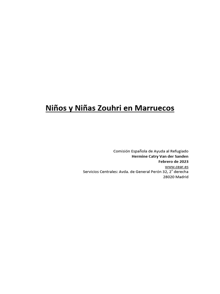 Situación de los Niños Zouhri en Marruecos | PDF | Marruecos | Genios