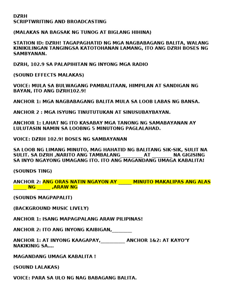 DZRH | PDF