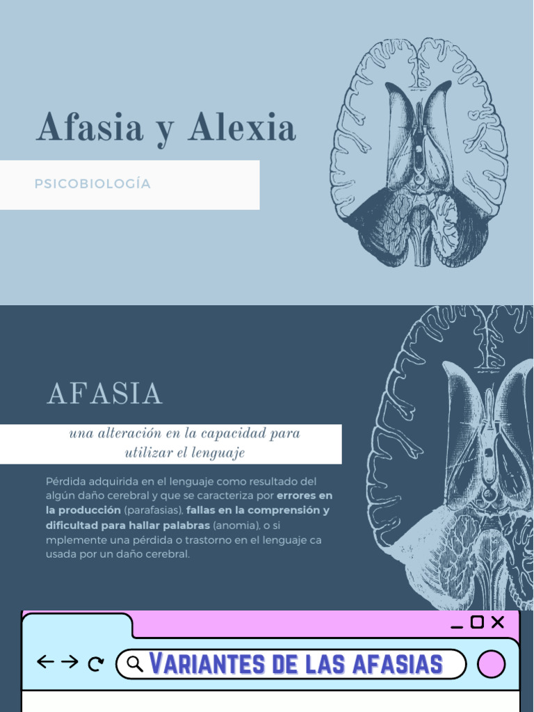 Alexia y Afasia | PDF | Afasia | Ciencia cognitiva