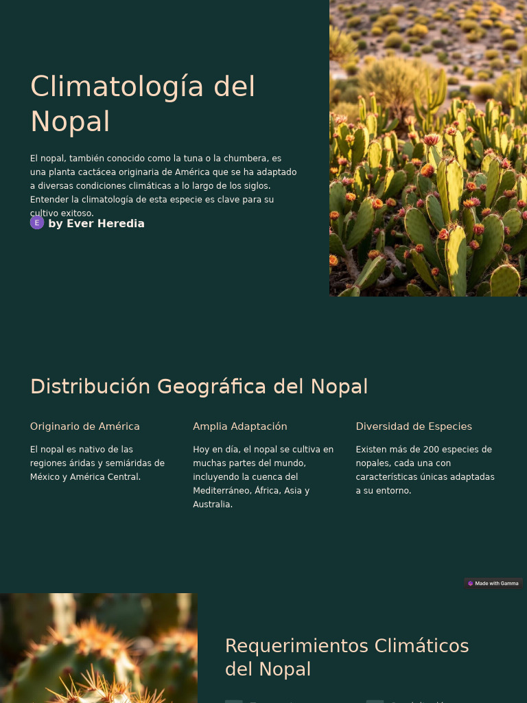 Climatologia Del Nopal | PDF | Agricultura | Agua