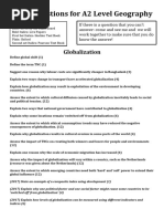 Yr 10 GEOGRAPHY Revision - Workbook | PDF | Tourism | Farms