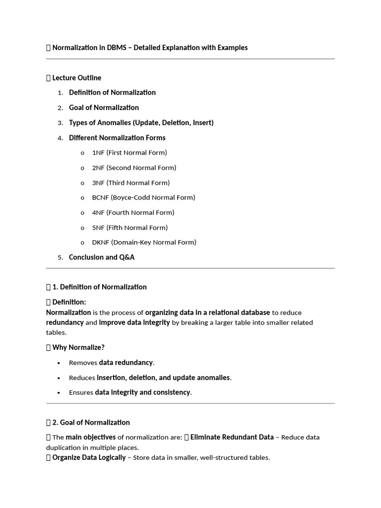 Understanding Database Normalization | PDF | Databases | Computing