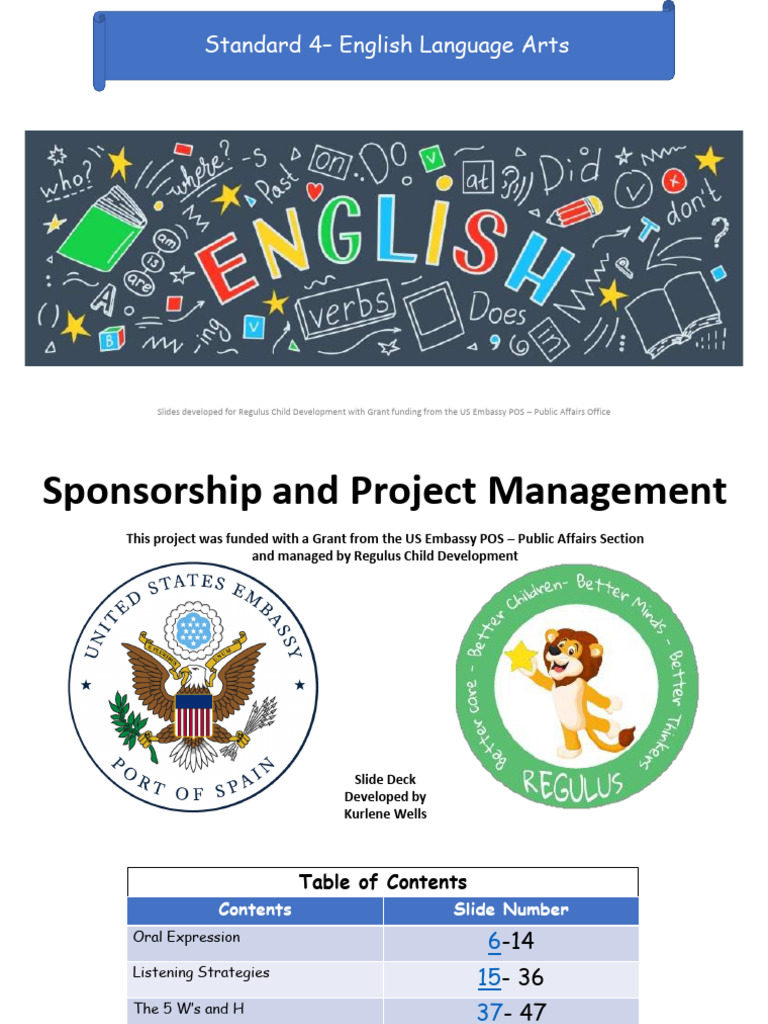 Regulus CD - Standard 4 - English Language Arts (Reviewed) | PDF | English Language | Phonics