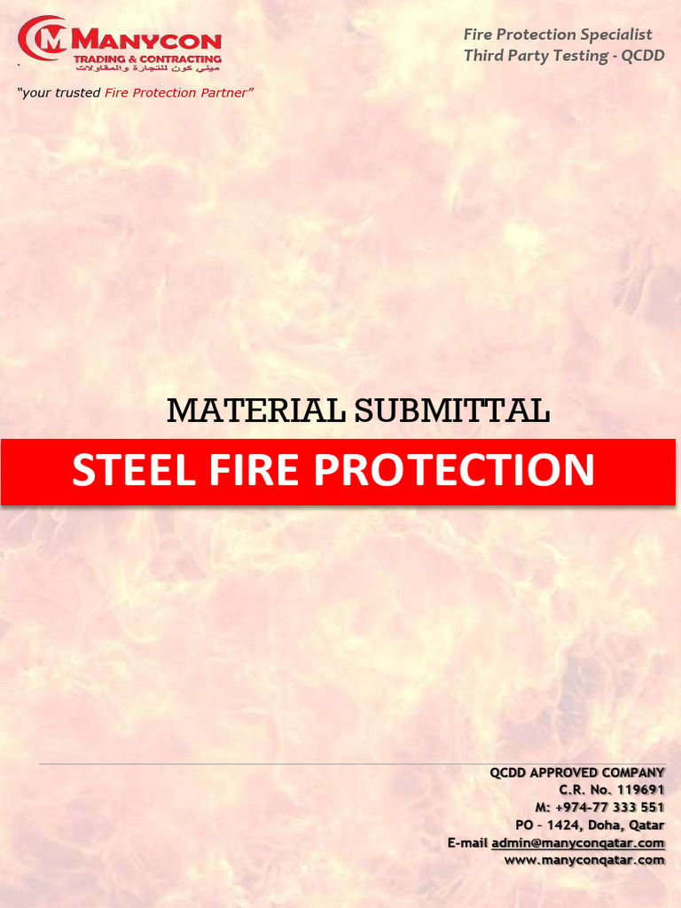 Steel Fire Protection Material Submittal | PDF | Structural Steel | Paint