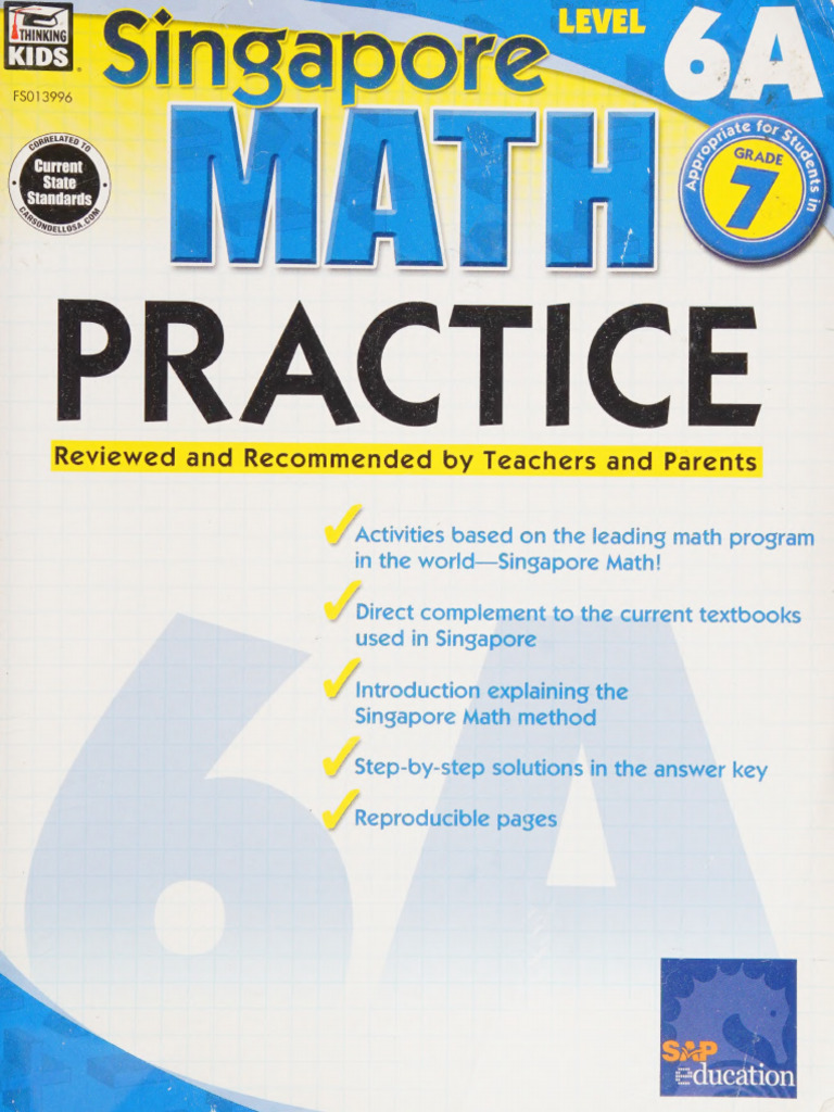 Singapore Math Level 6A | PDF | Mathematics | Arithmetic