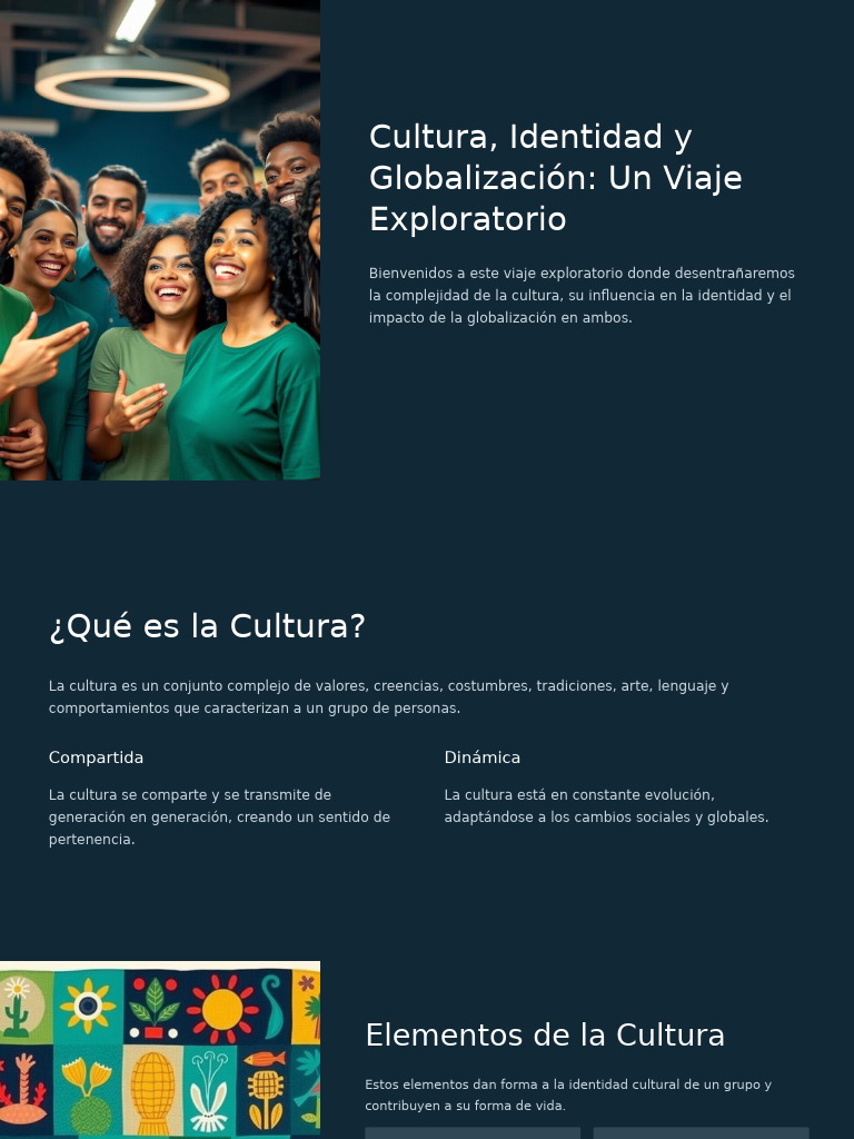 Cultura Identidad y Globalizacion Un Viaje Exploratorio | PDF | Globalización | Tradiciones
