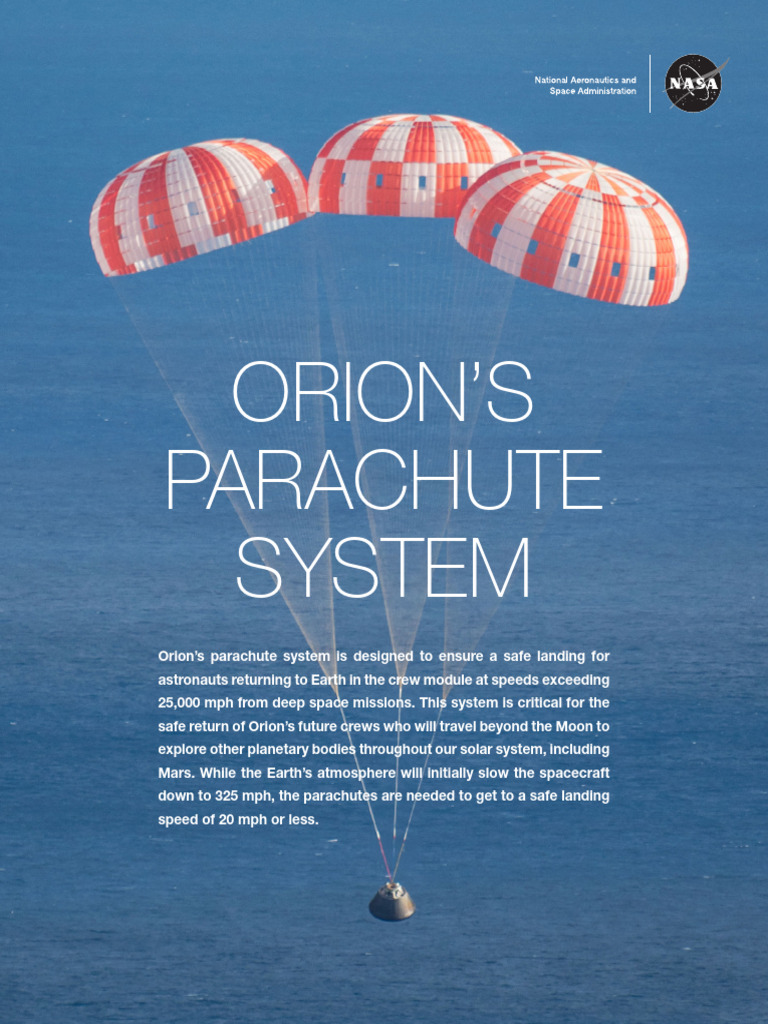 Orion Parachute System - Nasa | PDF | Orion (Spacecraft) | Parachute