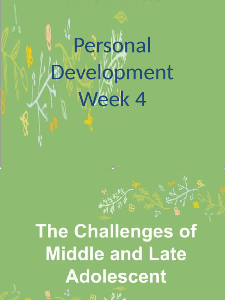 PerDev Week 4 | PDF