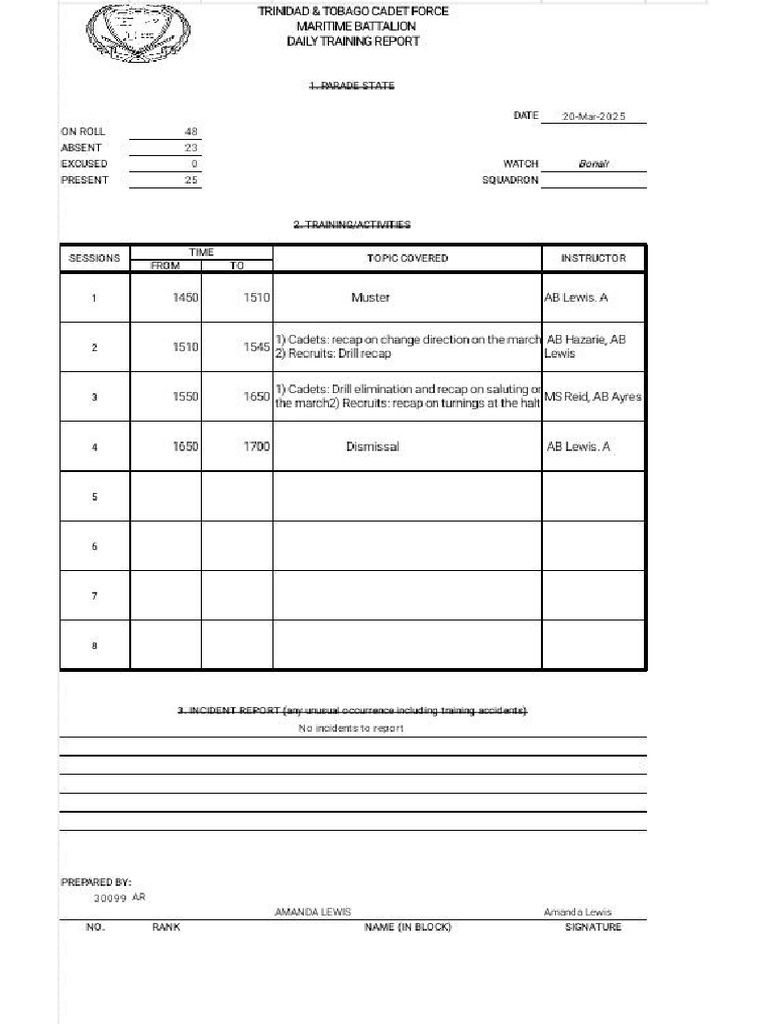 PDFReader - 20250320 - Training Report | PDF