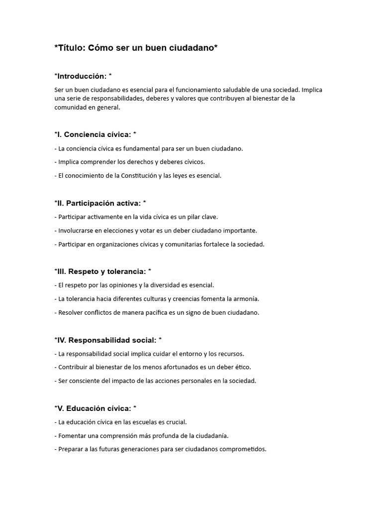 Cómo ser un buen ciudadano activo | PDF | Democracia | Ideologías políticas