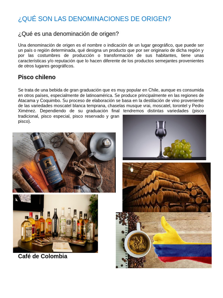 Qué Son Las Denominaciones de Origen | PDF