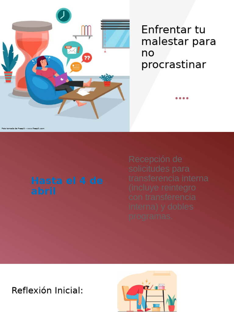 Enfrentar Tu Malestar para No Procrastinar - Copy 4 | PDF