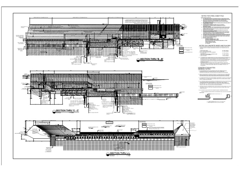 Plan2 Section of Diversion Work Rehabilitation | PDF | Deep Foundation ...