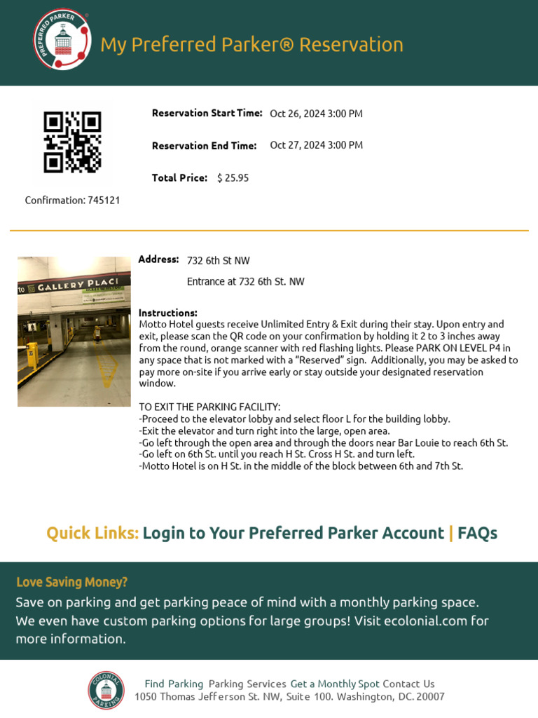 Parking Reservation | PDF