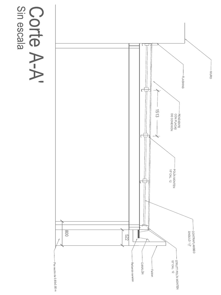 Corte Detalle Constructivo | PDF