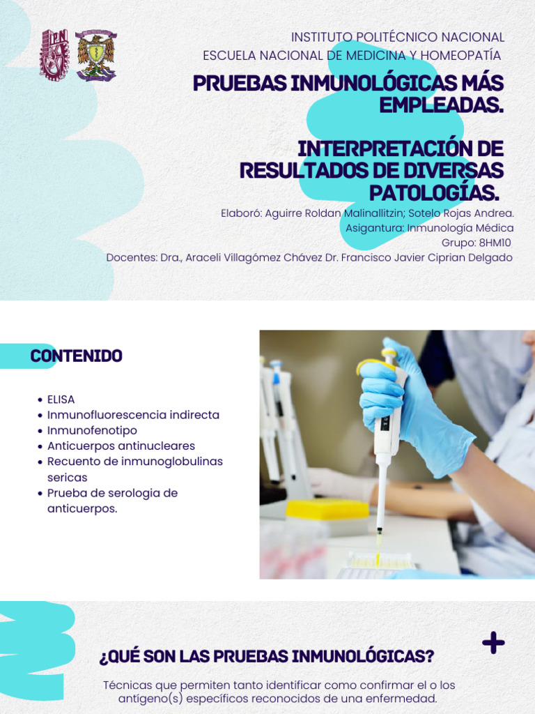 Pruebas Inmunológicas y Resultados | PDF | Anticuerpo | Elisa